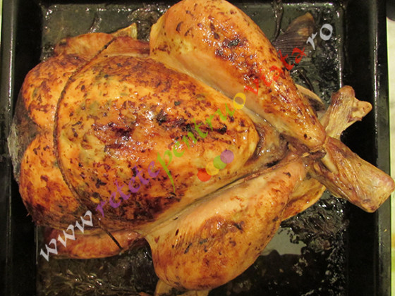 Curcan Umplut cu Castane si Fructe Uscate ⋆ Retete Pentru O Viata