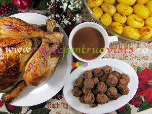 Curcan Umplut cu Castane si Fructe Uscate ⋆ Retete Pentru O Viata