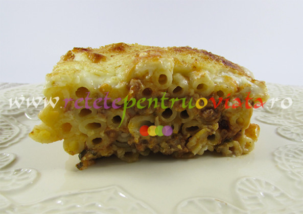 Paste cu Carne Tocata - Pastitsio ⋆ Retete Pentru O Viata