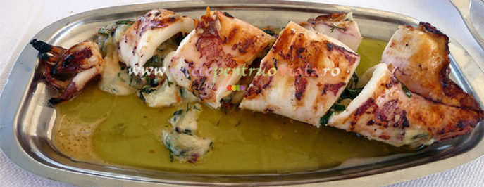 Calamar Umplut la Gratar ⋆ Retete Pentru O Viata