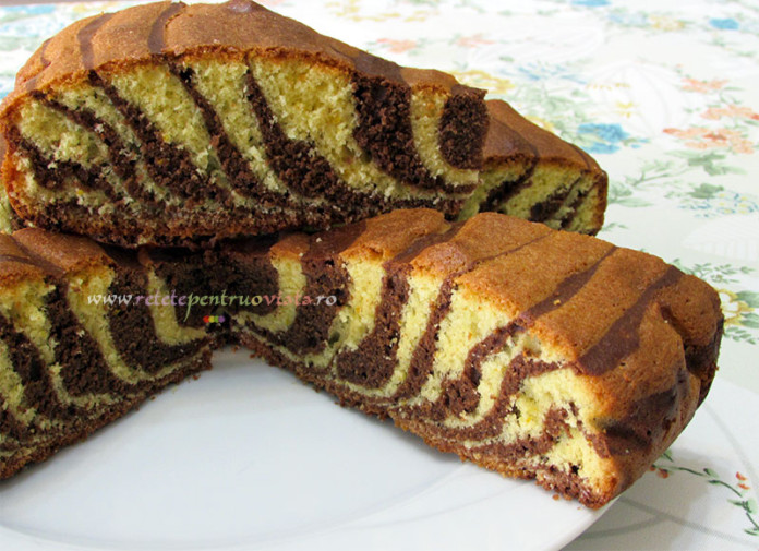 Chec Marmorat cu Cacao si Portocala ⋆ Retete Pentru O Viata