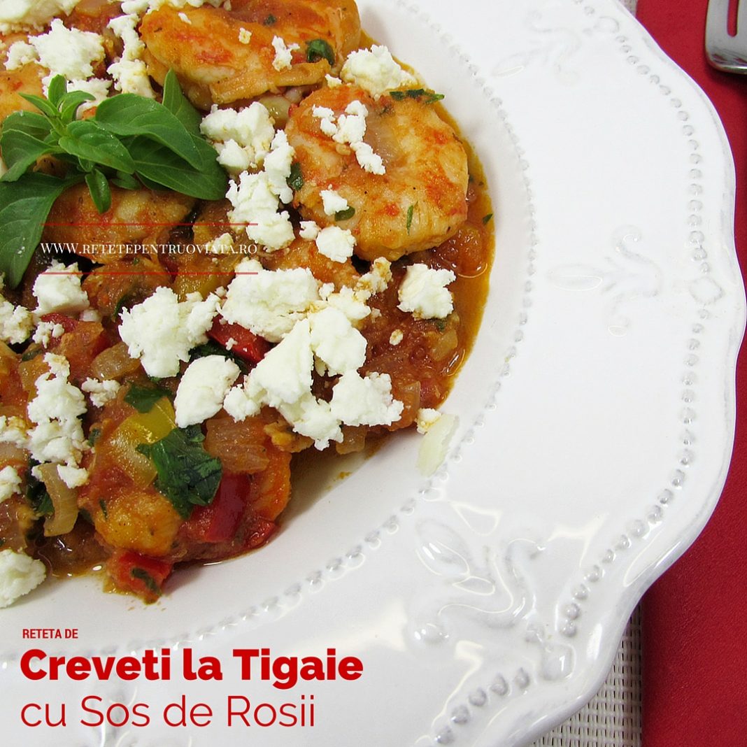 Creveti la Tigaie cu Sos de Rosii ⋆ Retete Pentru O Viata
