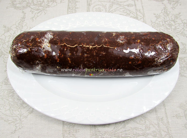 Salam de Biscuiti cu Ciocolata ⋆ Retete Pentru O Viata