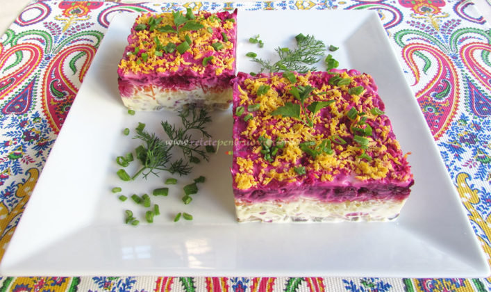 Salata Suba cu Peste Marinat ⋆ Retete Pentru O Viata