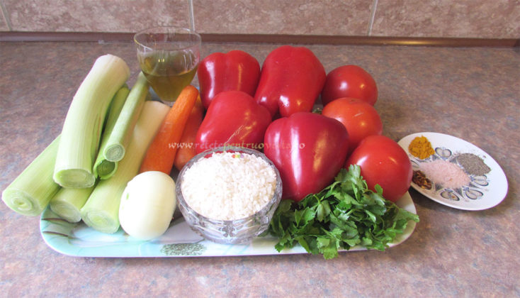 Mancare de Praz cu Orez si Ardei ⋆ Retete Pentru O Viata