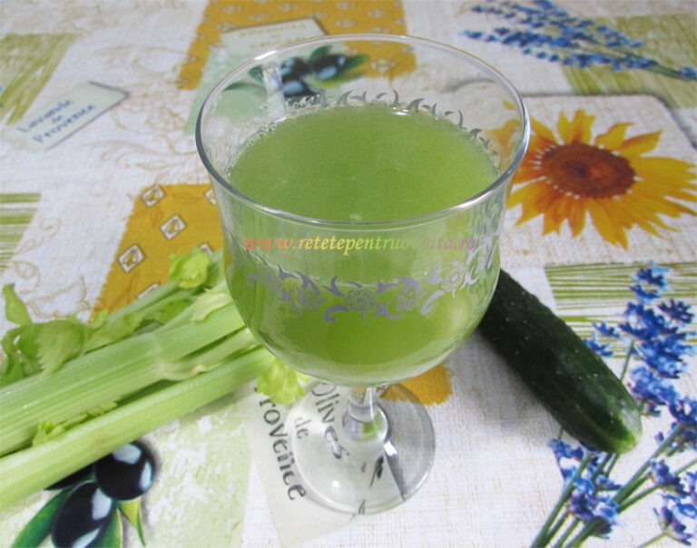 Suc de Telina Apio cu Castravete, Lamaie si Ghimbir - Beneficii si Reteta