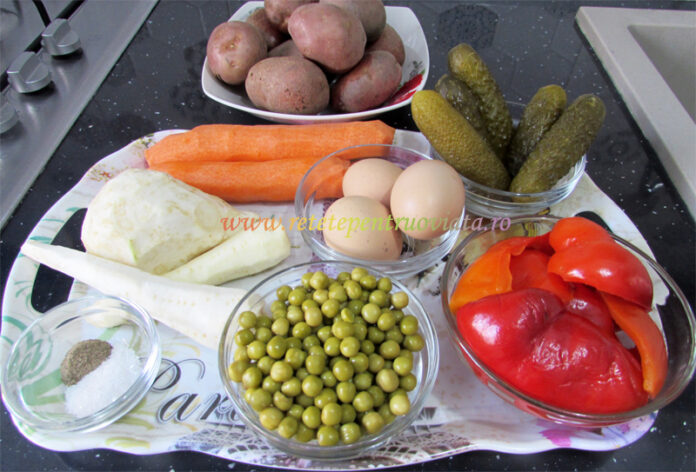 Salata a la Russe - Salata Ruseasca - Salata Olivier